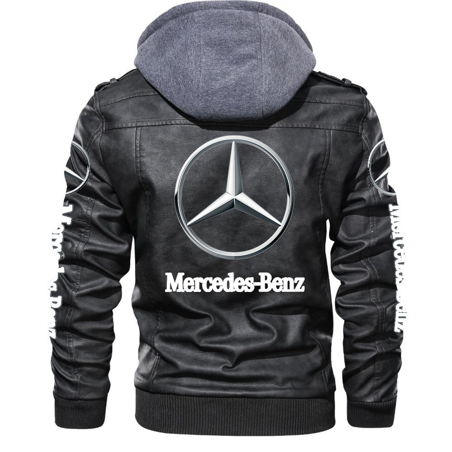 Mercedes-benz Leather Jacket Unisex Warm Jacket Winter - Etsy