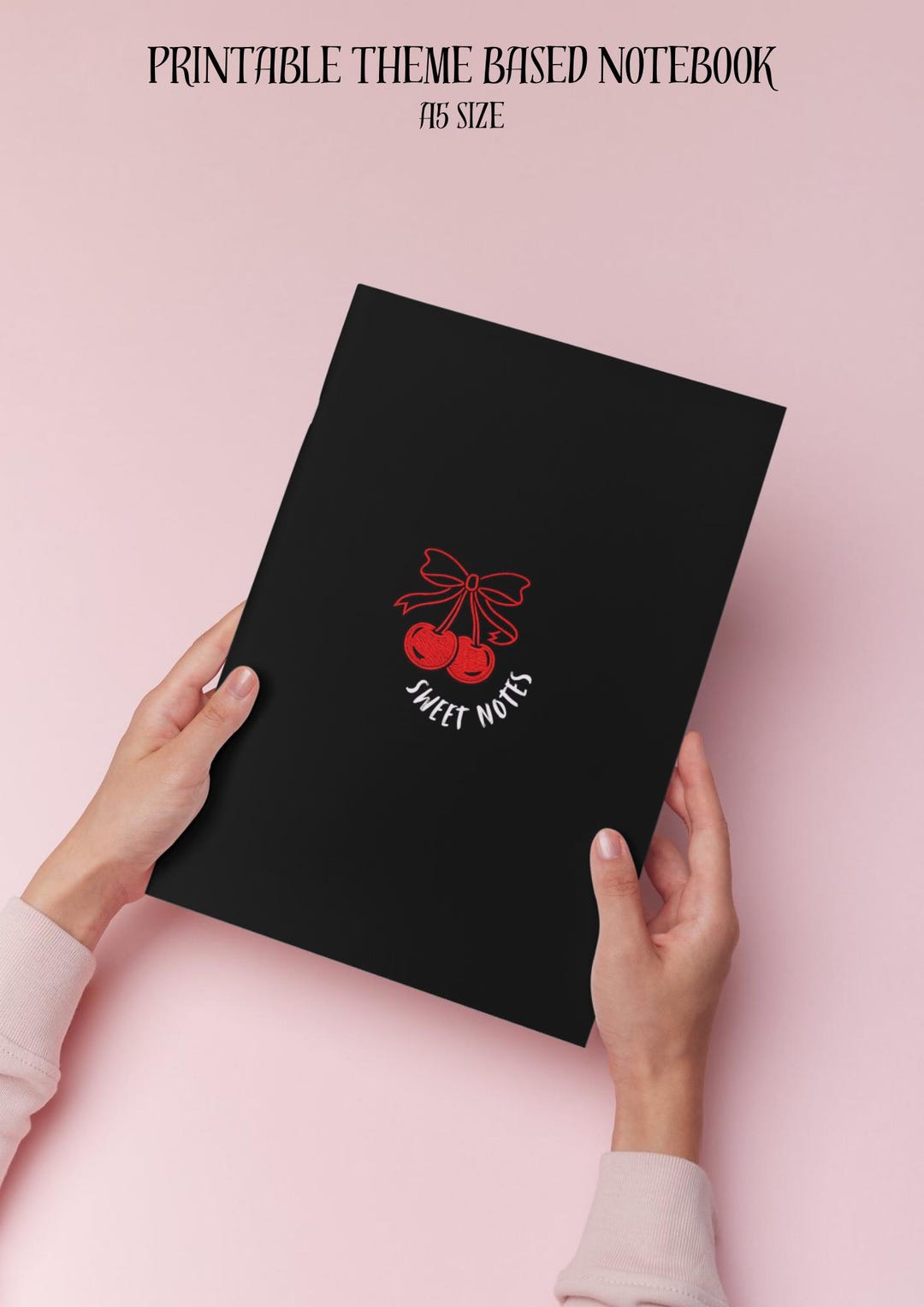 Buy Cherry Notebook, Printable A5 100 Pages Notebook/planner With ...