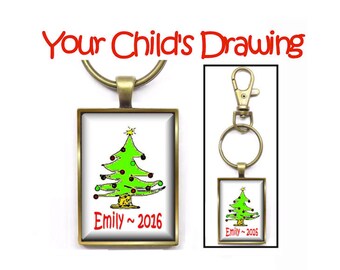 Drawing Key Ring - Etsy