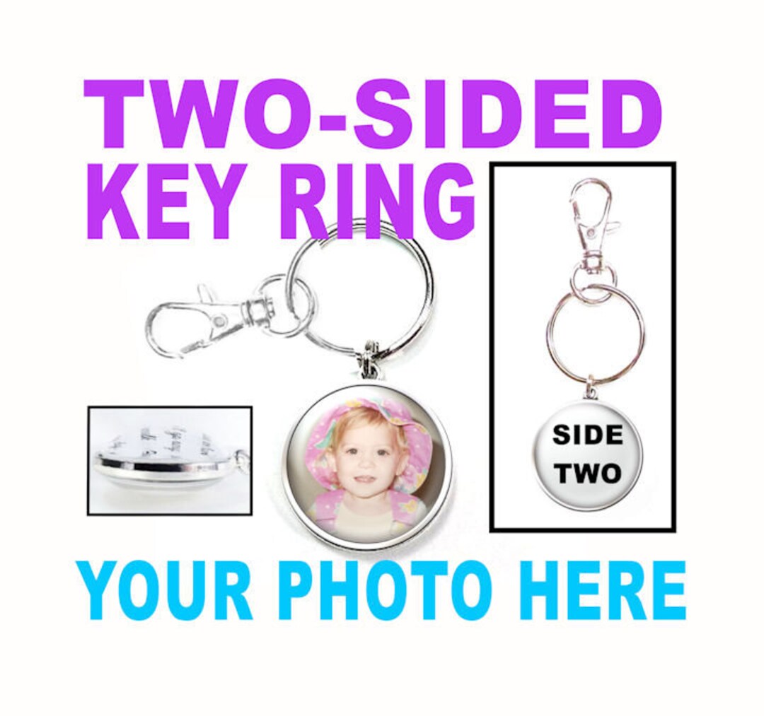 Buy Two-sided Custom Photo Keychain, Key Ring, Key Chain, Your Photos ...