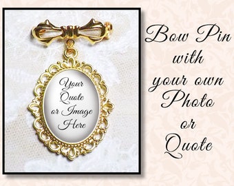 Custom Lapel Pin With Two Charms, Wedding Memory Pin, Groom Memento ...