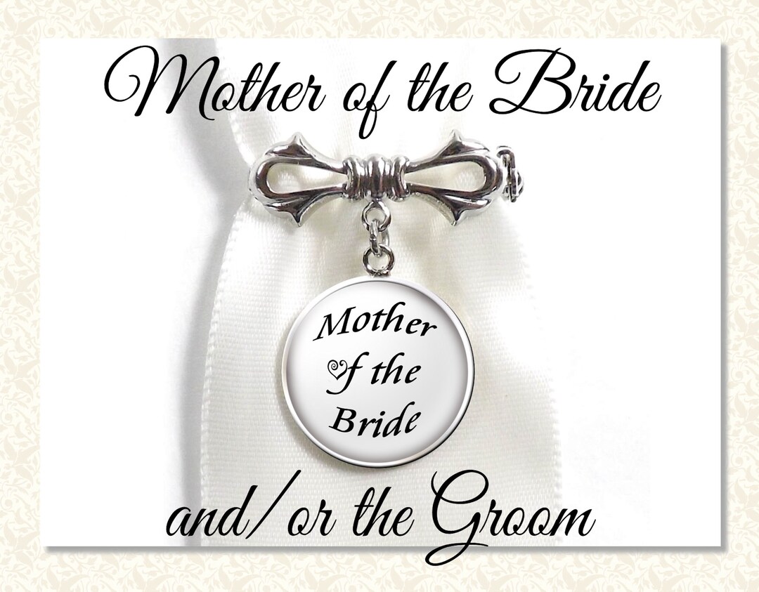 Mother of the Bride Pin, Mother of the Groom Brooch, Your Choice of ...