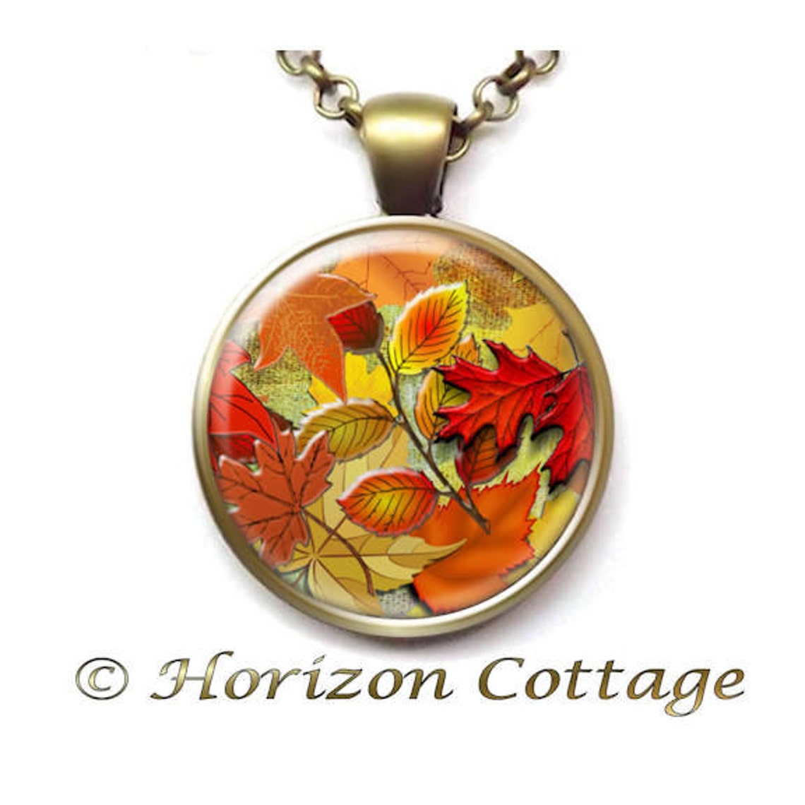 Fall Necklace Falling Leaves to Wear Jewelry for Fall - Etsy