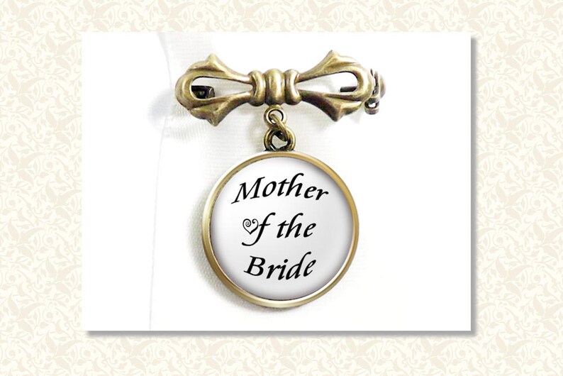 Mother of the Bride Pin, Mother of the Groom Brooch, Your Choice of ...