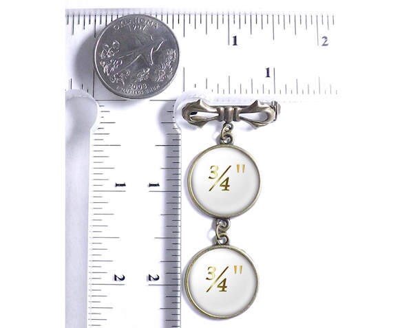 Custom Bow Pin With Two Charms Wedding Memory Brooch Bride | Etsy