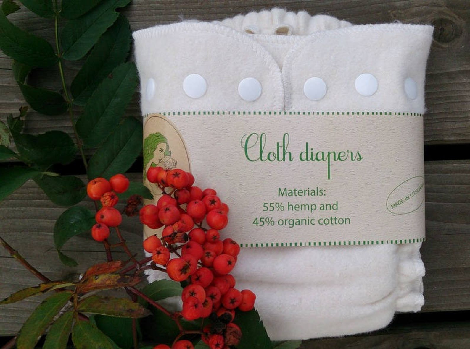 10 Pc Hemp Organic Cotton Cloth Diaper Pack + Merino Wool Cover / Cloth ...