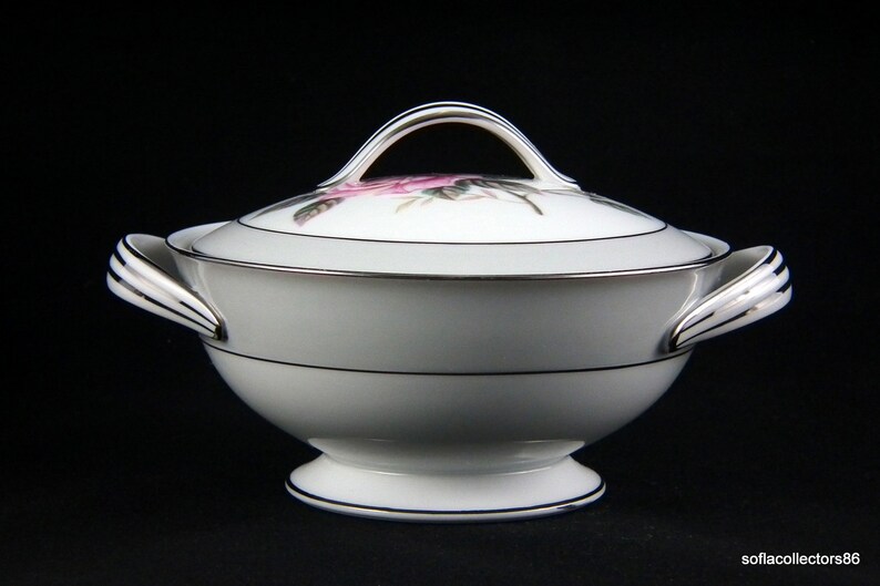 Noritake Arlington Pattern Cream and Sugar Set Pink Rose - Etsy