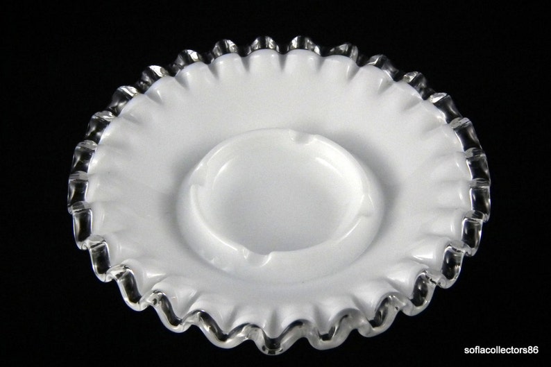 Fenton 7377 SC Silver Crest Ashtray / Ash Receiver Vintage - Etsy