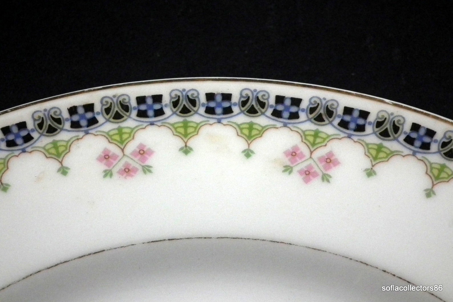 Epiag Fischer & Mieg St Regis Pattern 3 Piece China Dinnerware | Etsy