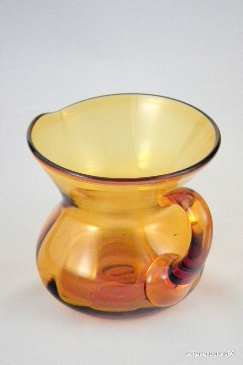 Rainbow Art Glass 209 Pitcher in Amber Vintage 1960s West | Etsy