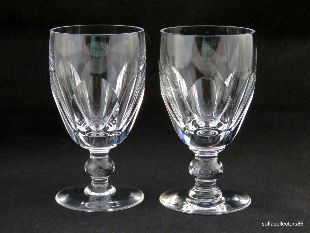 Waterford Crystal Kimberly Cut Claret Wine Glasses / Goblets - Etsy