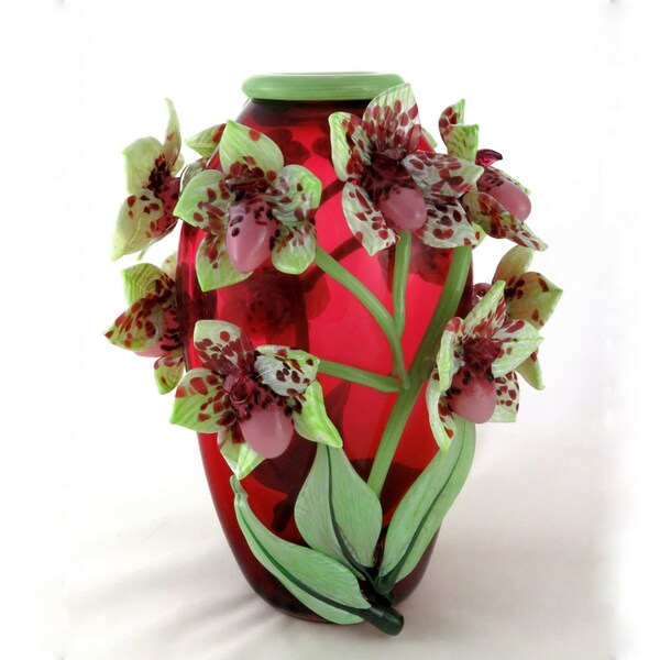 Stained Glass Lady Slipper - Etsy