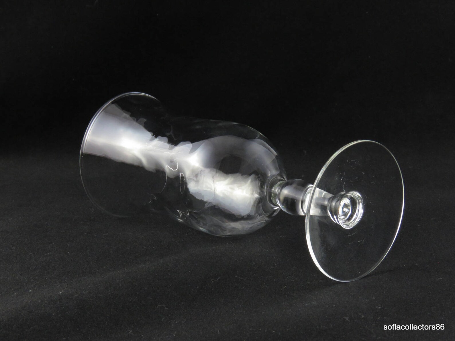 Crystal Glass Loop Optic Juice Glasses Vintage 1930s 1950s | Etsy