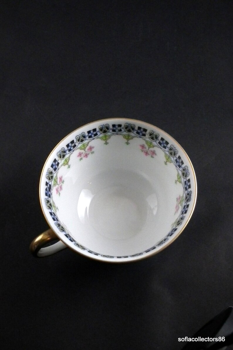 Epiag Fischer & Mieg 6154 St Regis Pattern Flat Cup and Saucer - Etsy