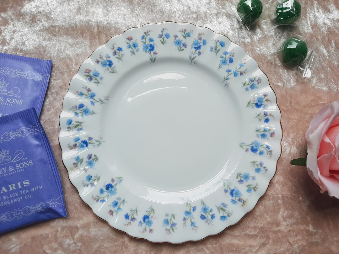 Royal Albert Memory Lane Plate 6.25 Inches Blue Forget Me Nots - Etsy