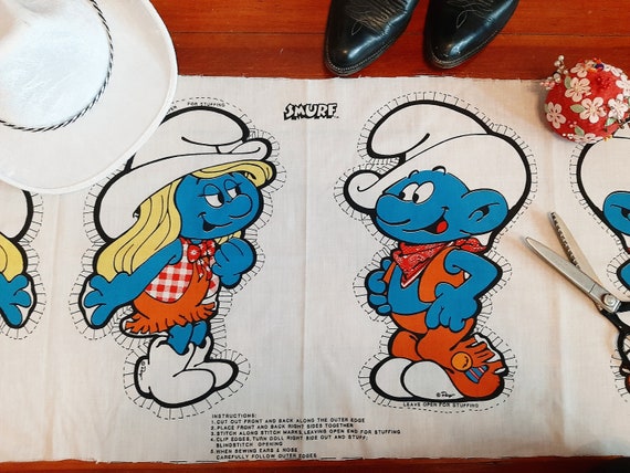 Cowboy Smurf and Smurfette Doll Set of 2 Boy and Girl Plush - Etsy