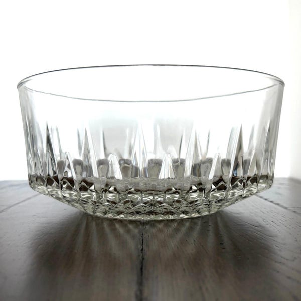 Glass Vintage Salad Bowl - Etsy