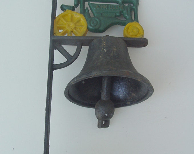 Vintage John Deere Tractor Bell Cast Iron - Etsy
