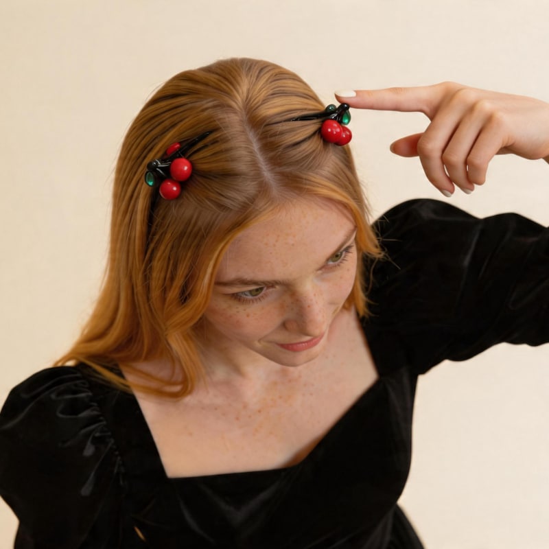 Hair Claw Clips Cherry - Etsy