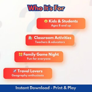 World Flags Quiz Bundle Printable | Set 1 2 3 | Geography Game for Kids ...