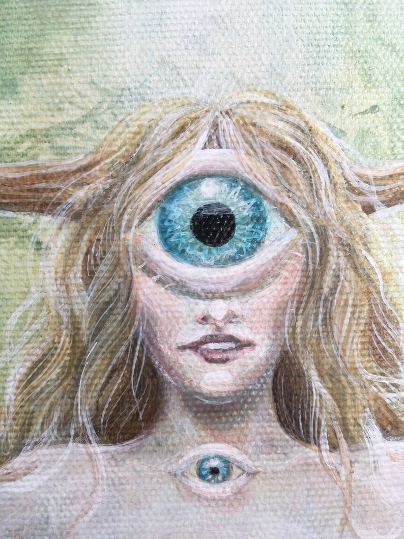 Original Acrylic Painting on Canvas: primordial Mother. Mother Earth ...