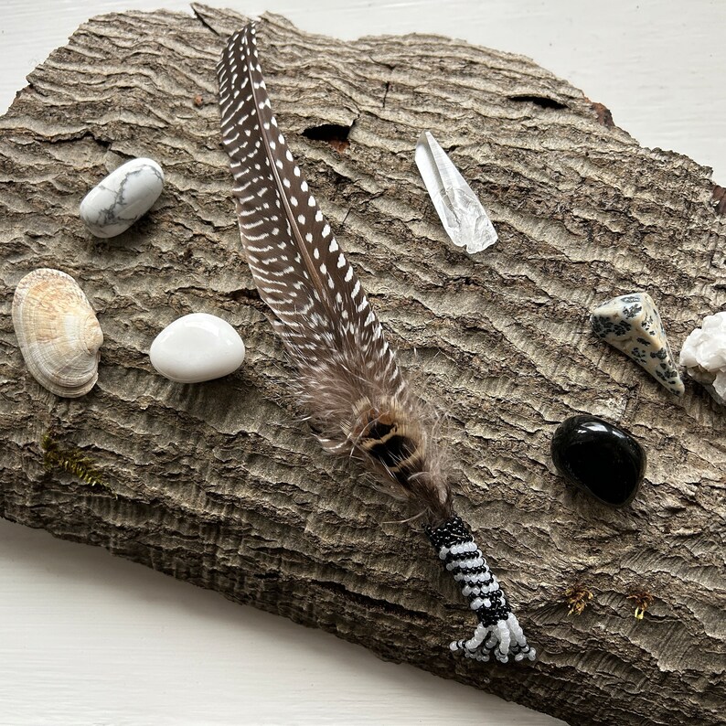Smudge Feather: Guinea Fowl and Pheasant, Shamanic Tool, Shamanism ...