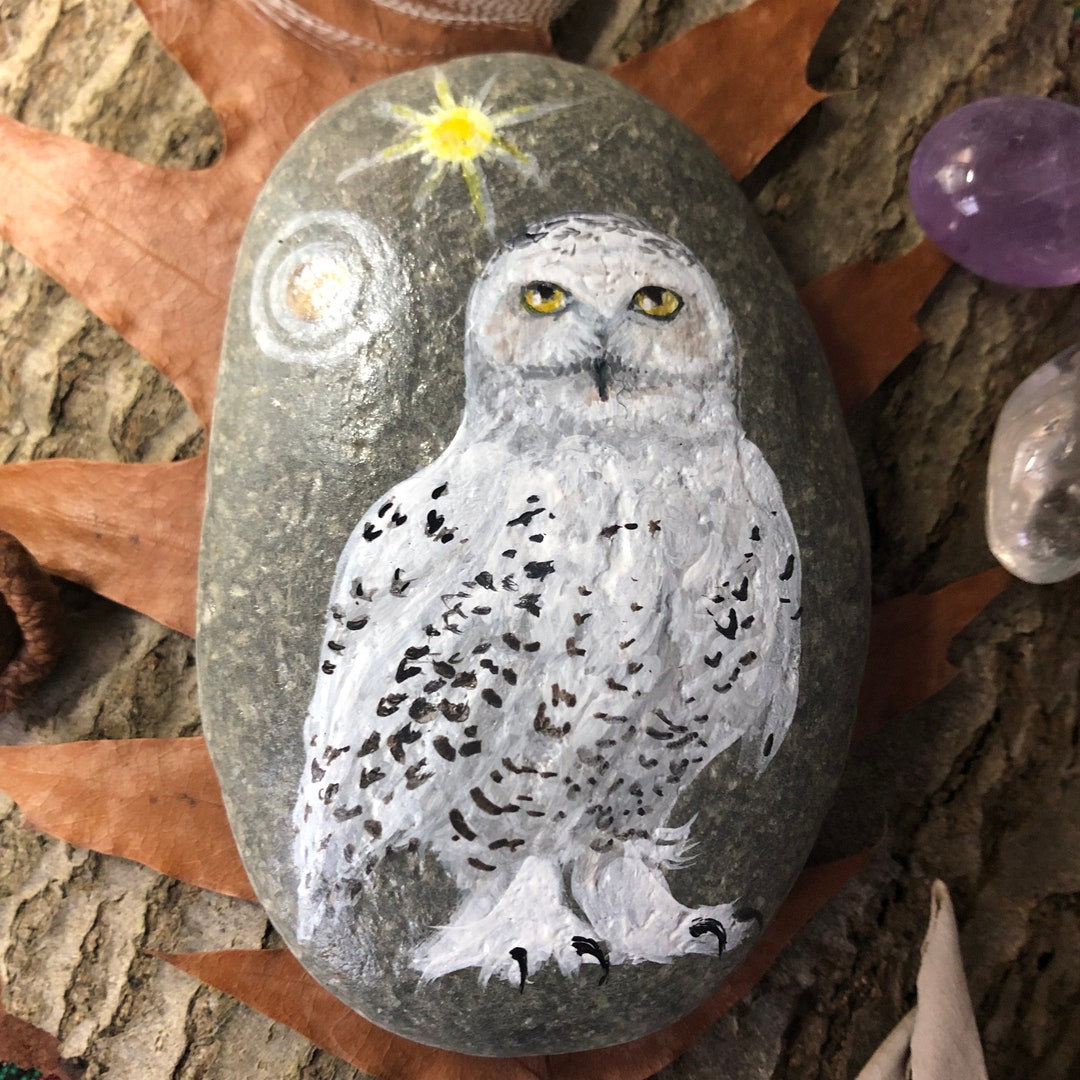 Shamanic Healing Stone: Snowy Owl, Power Animal, Shamanism, Shaman ...