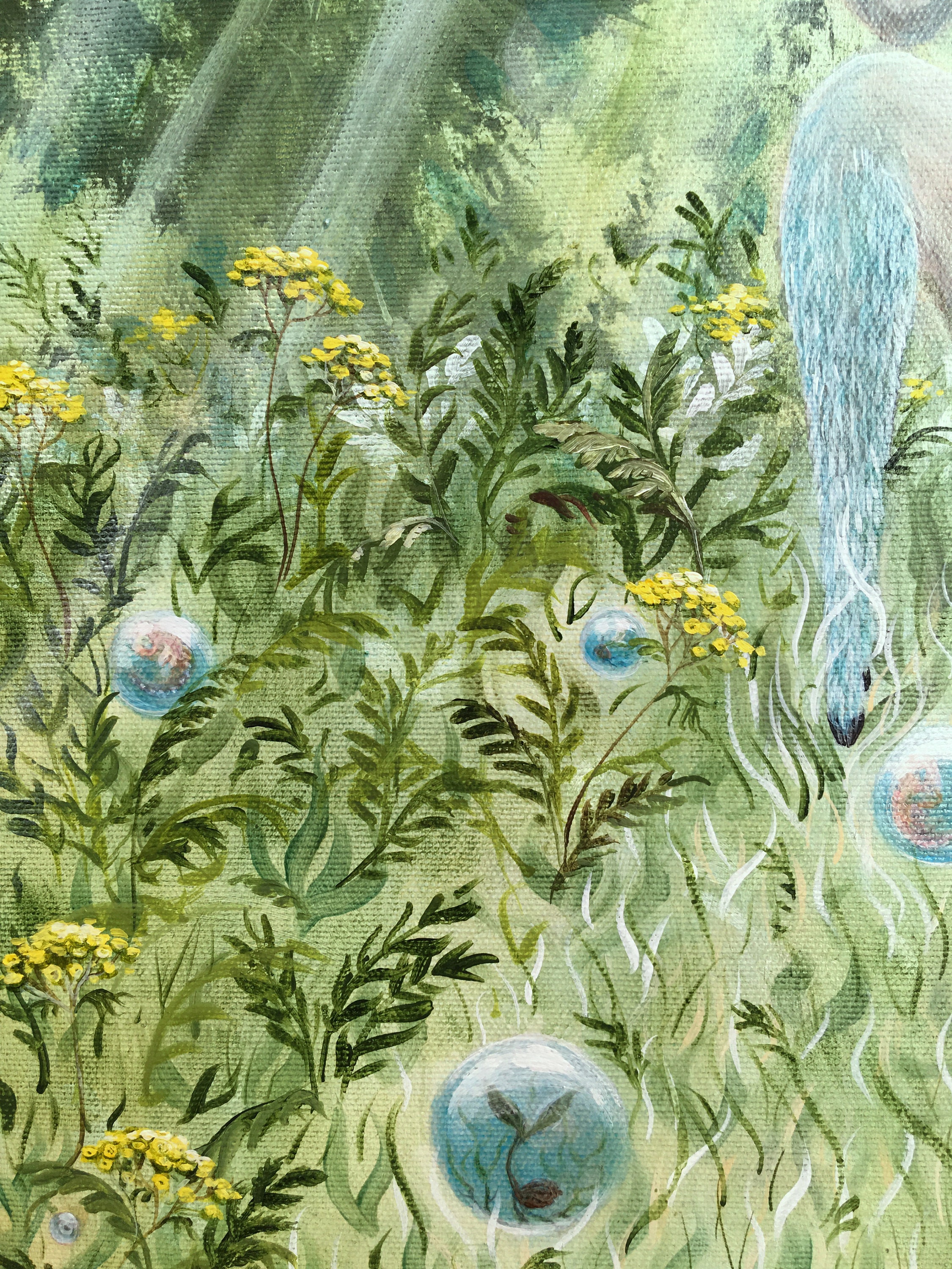 Original Acrylic Painting on Canvas: primordial Mother. Mother Earth ...