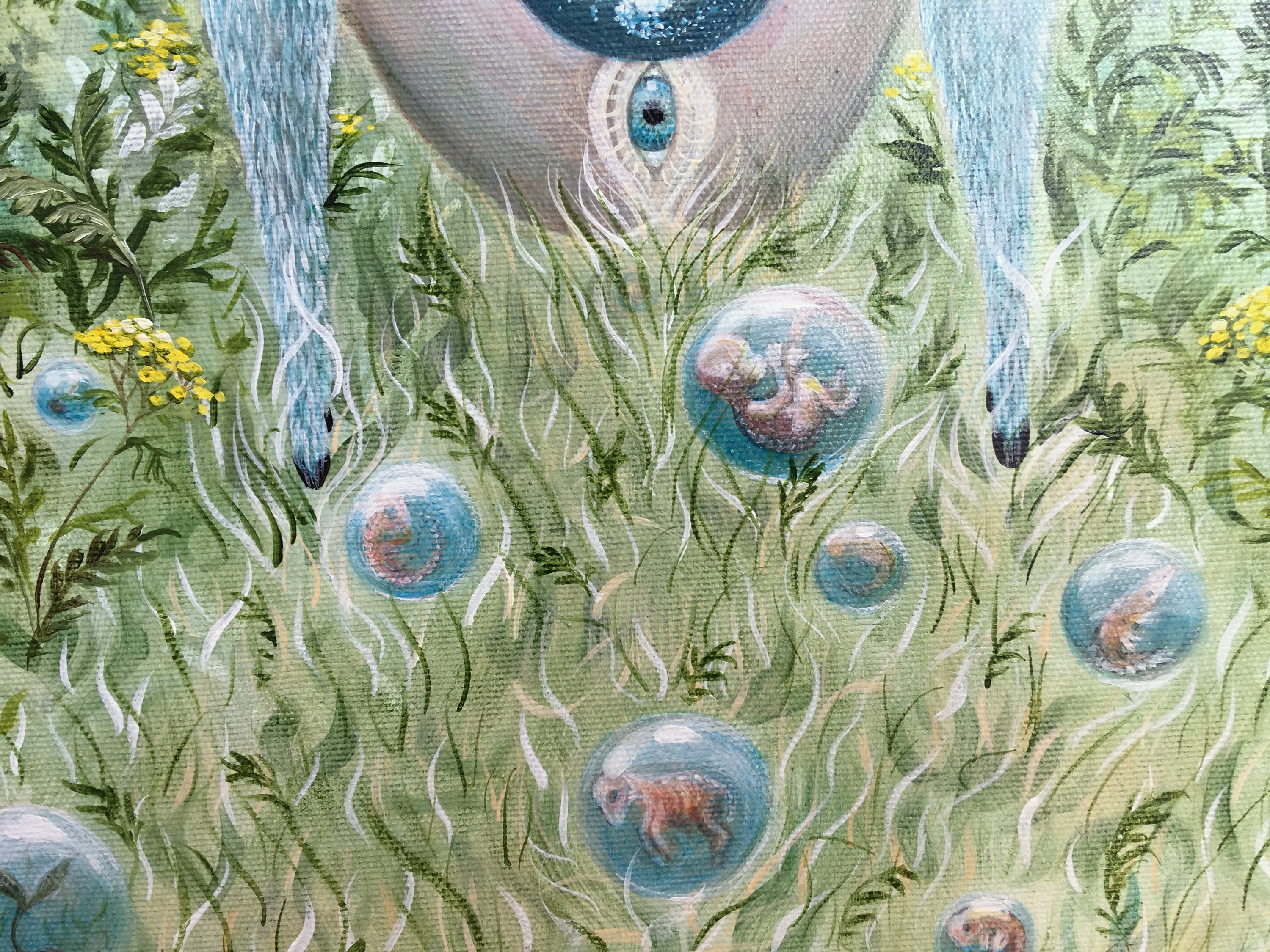 Original Acrylic Painting on Canvas: primordial Mother. Mother Earth ...