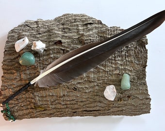 Art Print Linocut: raven With Bead. 5 Prints Made - Etsy