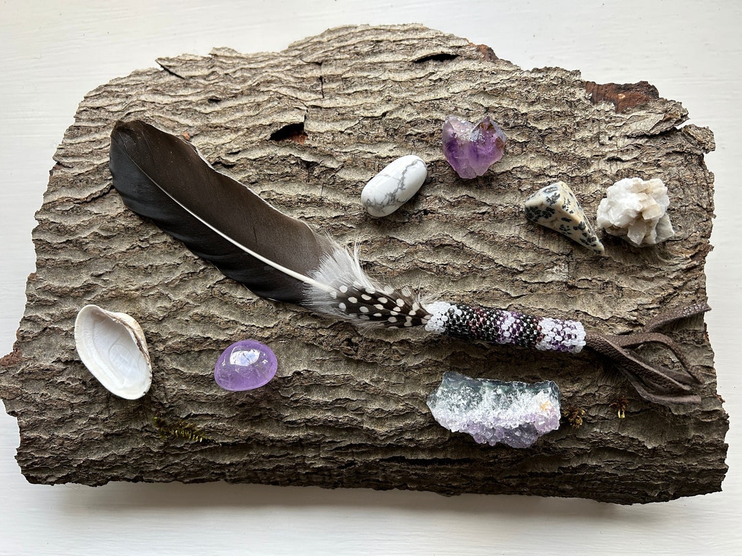 Smudge Feather: Goose, Swan and Guinea Fowl, Shamanic Tool, Shamanism ...