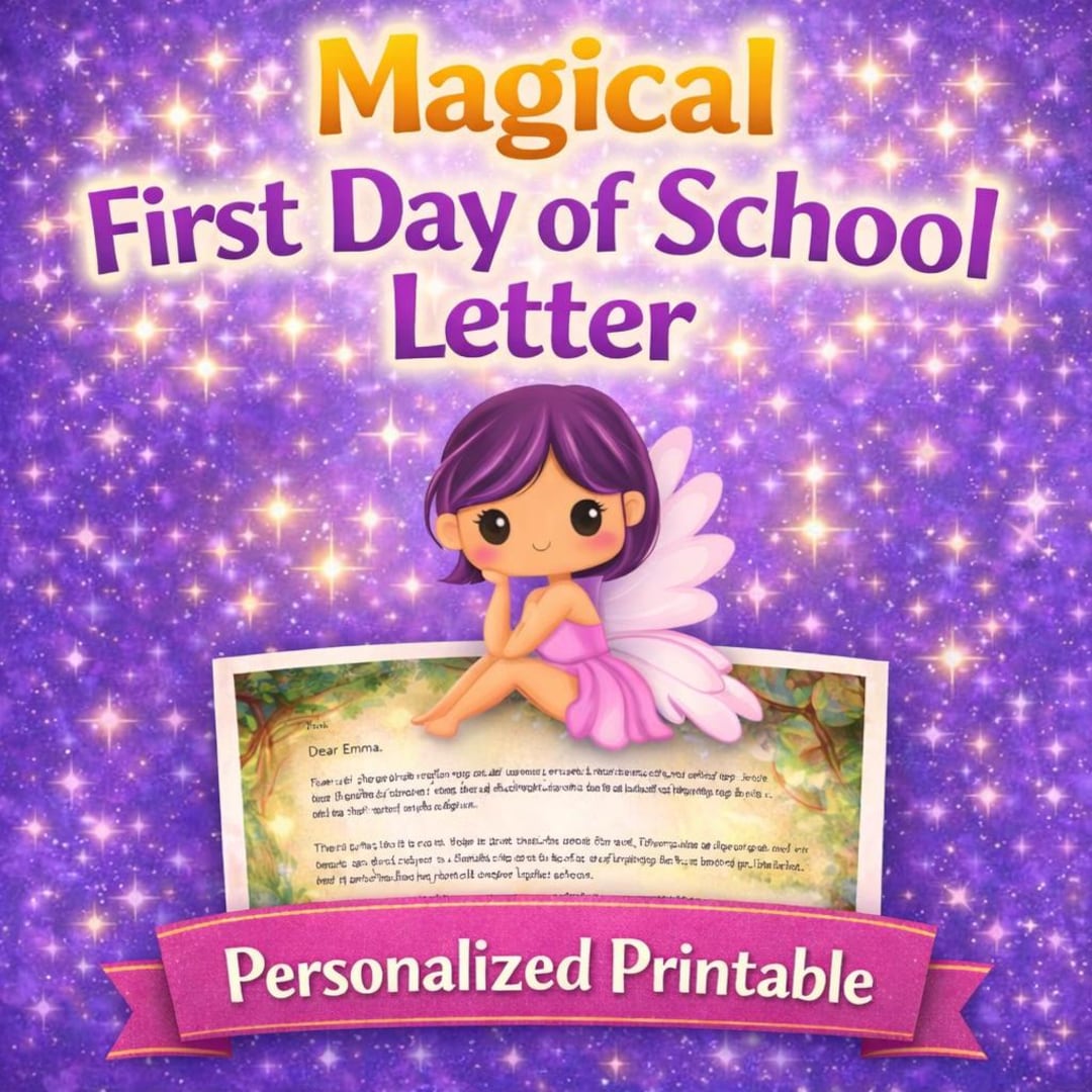 Personalized Magical First Day of School Letter | Encouragement ...
