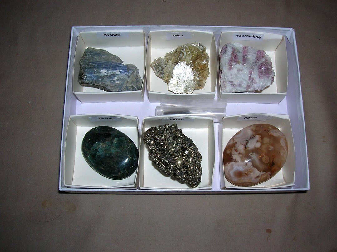 6pc Mineral Specimen Collection + Bonus M0120 - Etsy