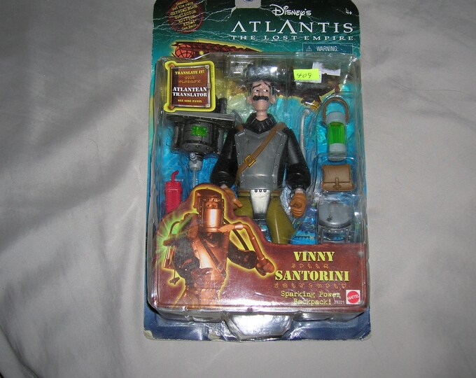 Disney's Atlantis the Lost Empire Vinny Santorini Figure - Etsy
