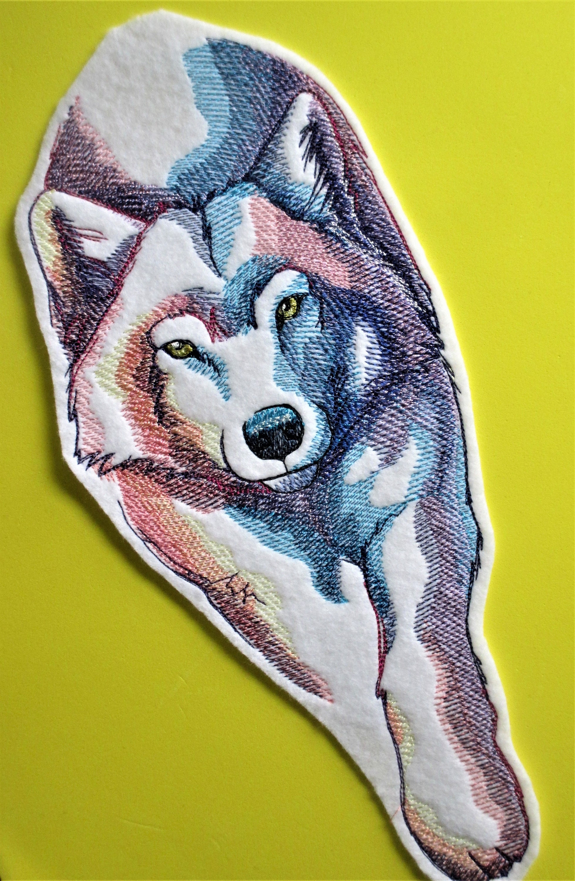 JUMBO Embroidered Dreamy Wolf Applique Patch 12.50 Inches - Etsy