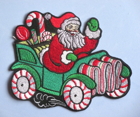 Jumbo Embroidered Santa Claus Applique Patch Iron On Sew On - Etsy