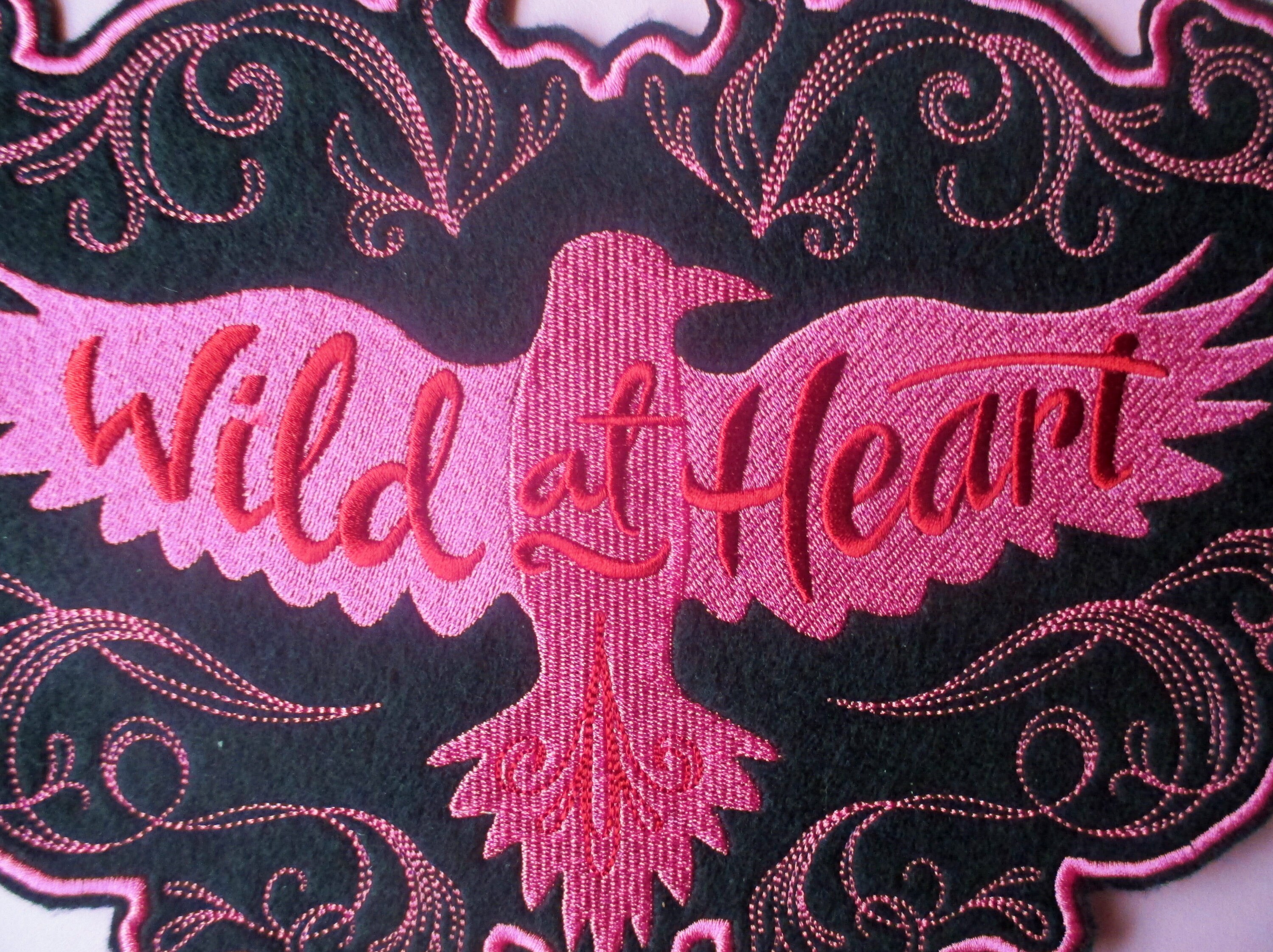 XL Embroidered Rodeo Saddle up WILD at HEART Applique Patch - Etsy