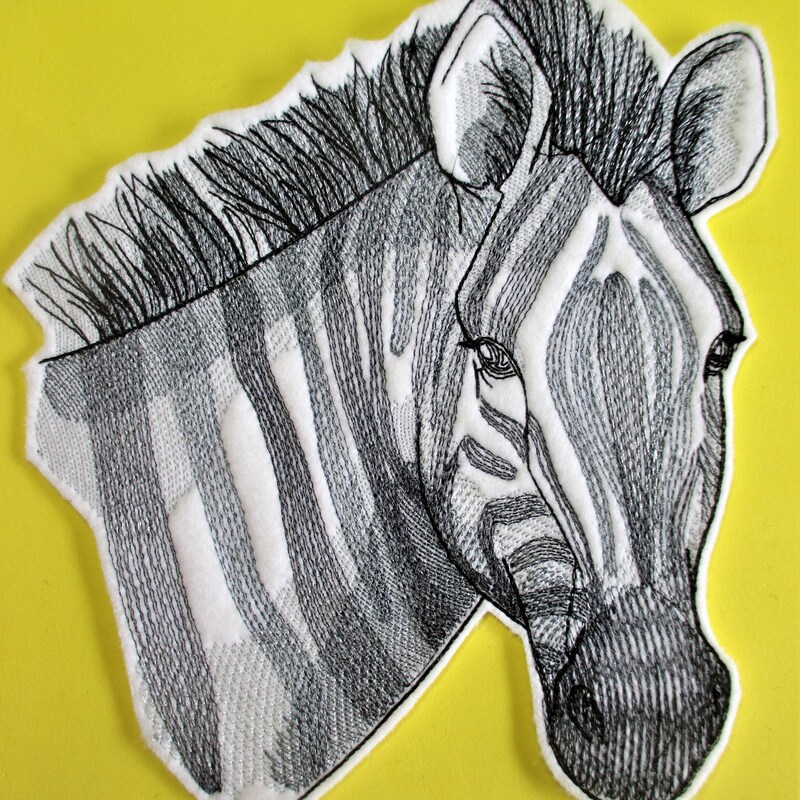 Zebra Applique - Etsy