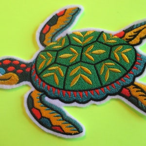 Large Embroidered Sea Turtle Applique Patch, Summer, Home Decor, Pillow ...
