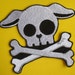 Large Embroidered Pup, Puppy Skull Applique Patch, Iron On, Sew On ...