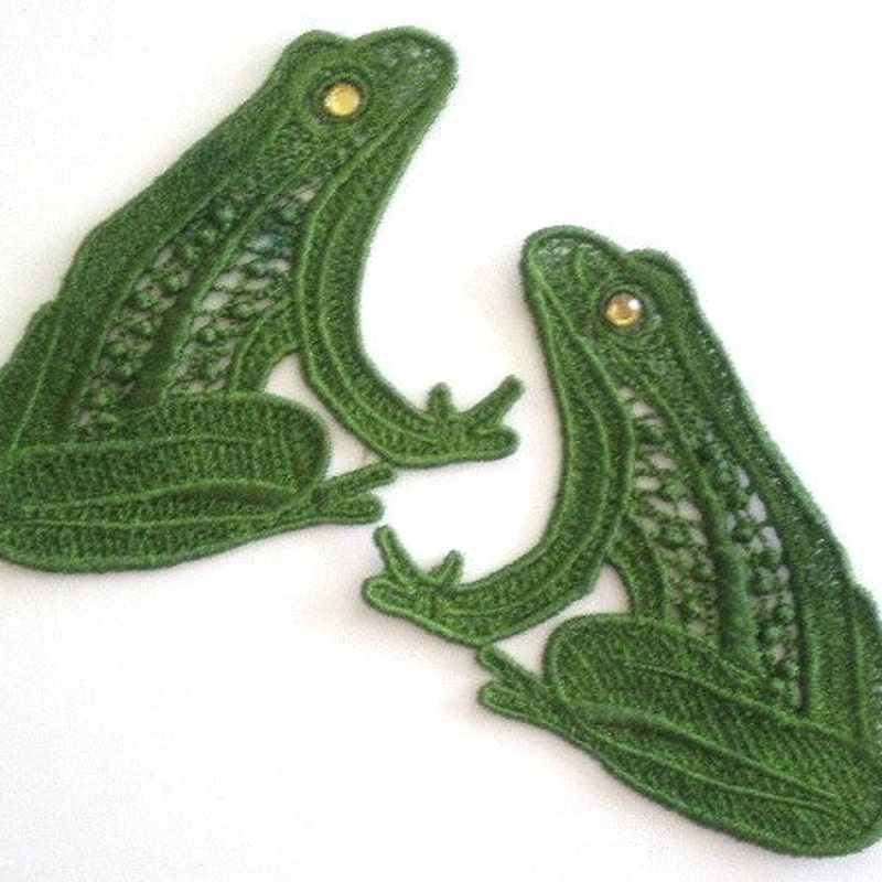 Frog Applique - Etsy
