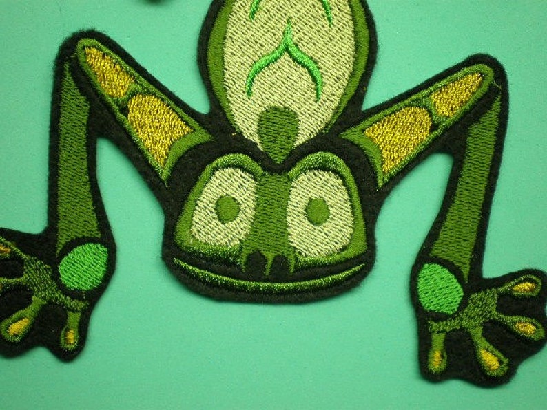 Large Embroidered Native American Frog Applique Patch Iron - Etsy