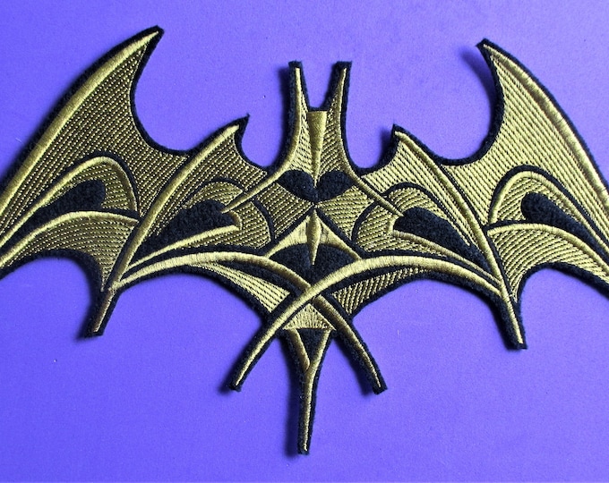 JUMBO 12 Inch Embroidered Batman Bat Man Applique Patch - Etsy
