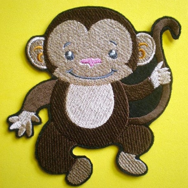 Monkey Applique - Etsy