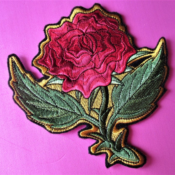 Large Rose Applique - Etsy