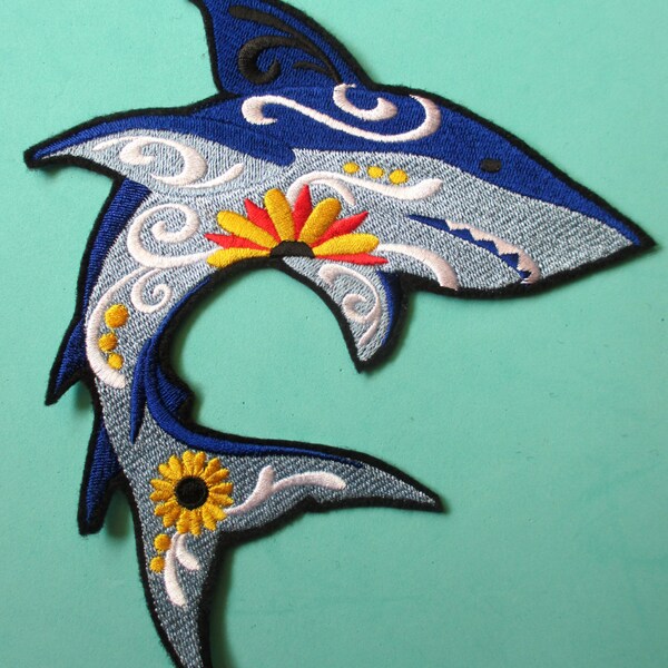 Shark Applique - Etsy
