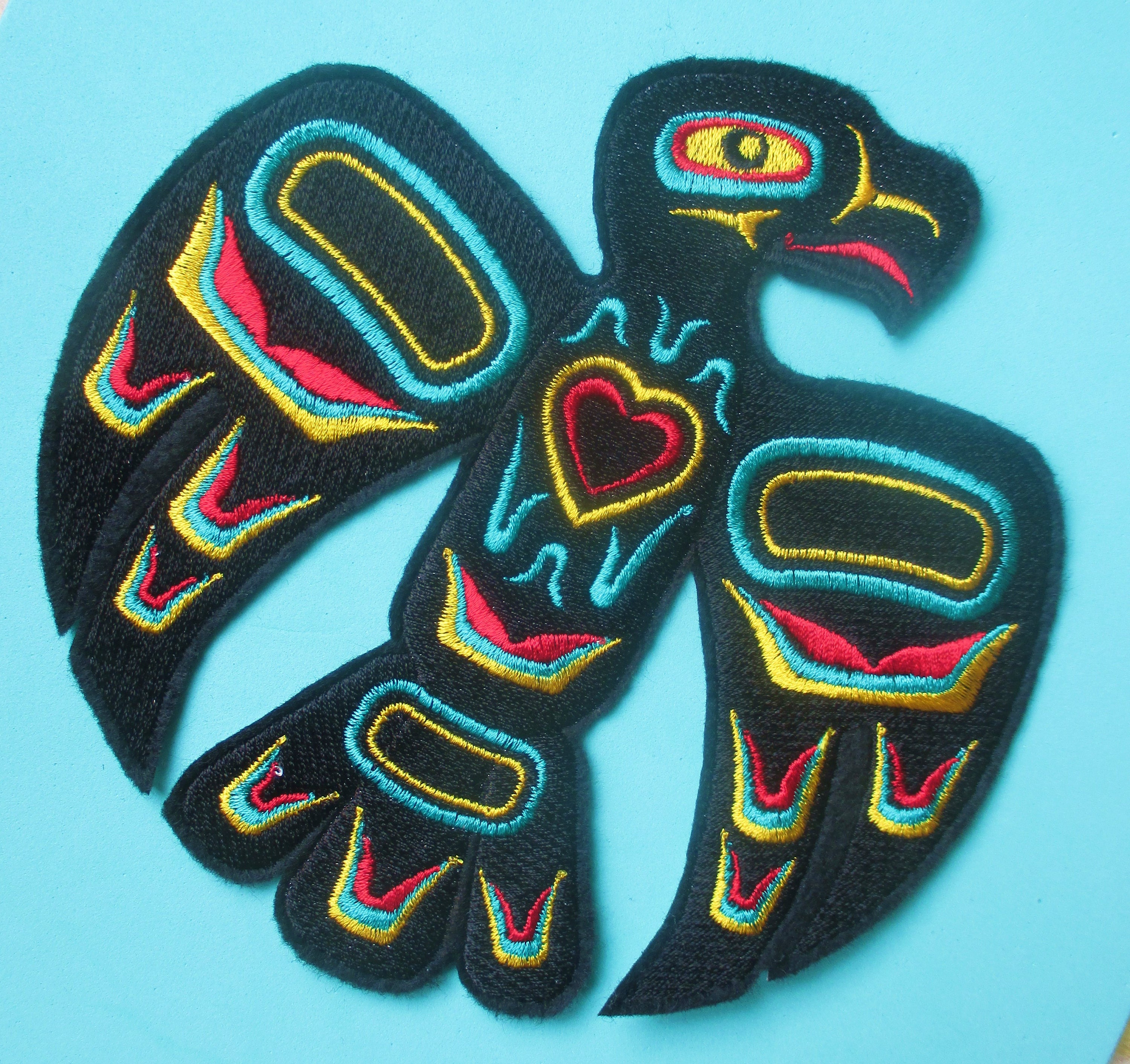 Large Embroidered Native American Eagle Applique Patch - Etsy