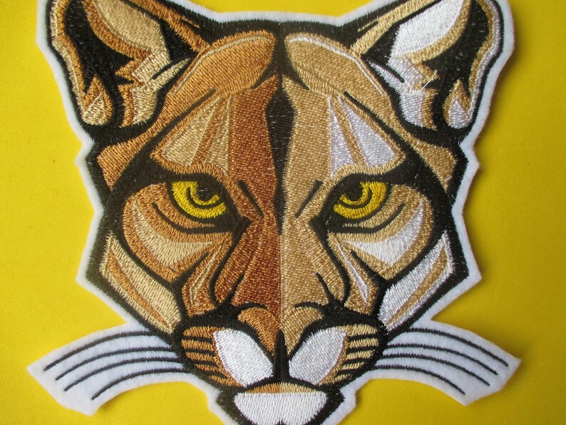 Large 6 1/2 X 6 1/2 Inches Embroidered Puma Applique Patch - Etsy