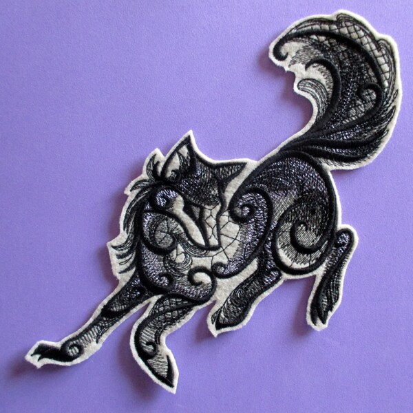 Wolf Applique - Etsy