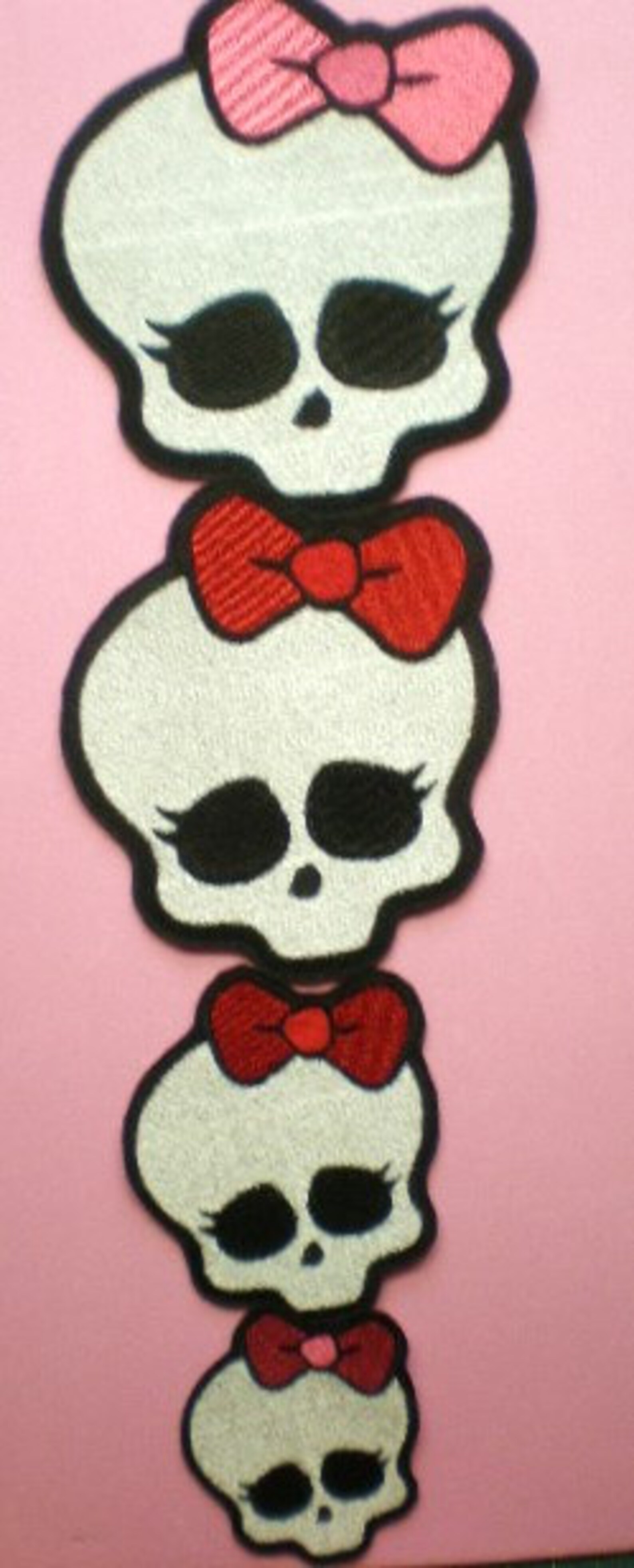 Small Size Embroidered Monster High Skull Applique Patch Iron - Etsy